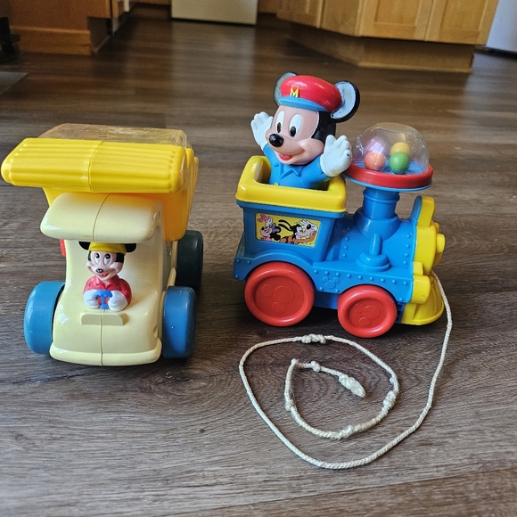 Disney | Toys | Bundle Of 2 Vintage Disney Mickey Mouse Popping Toys ...